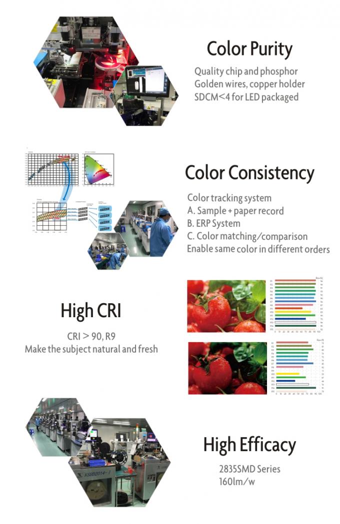 High CRI full spectrum led strip natural white CRI>98 14.4W IP68 rating ...