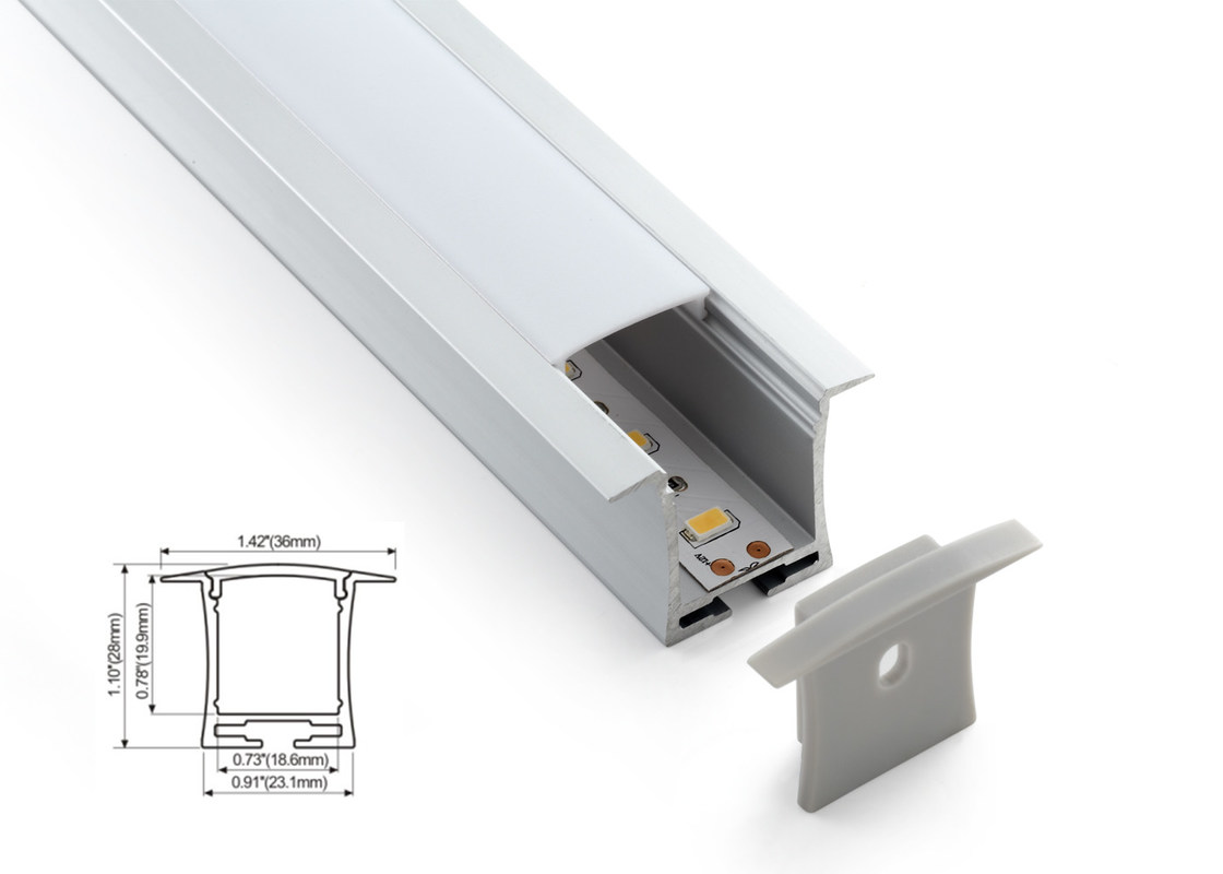 Recessed Linear Light Square Pattern