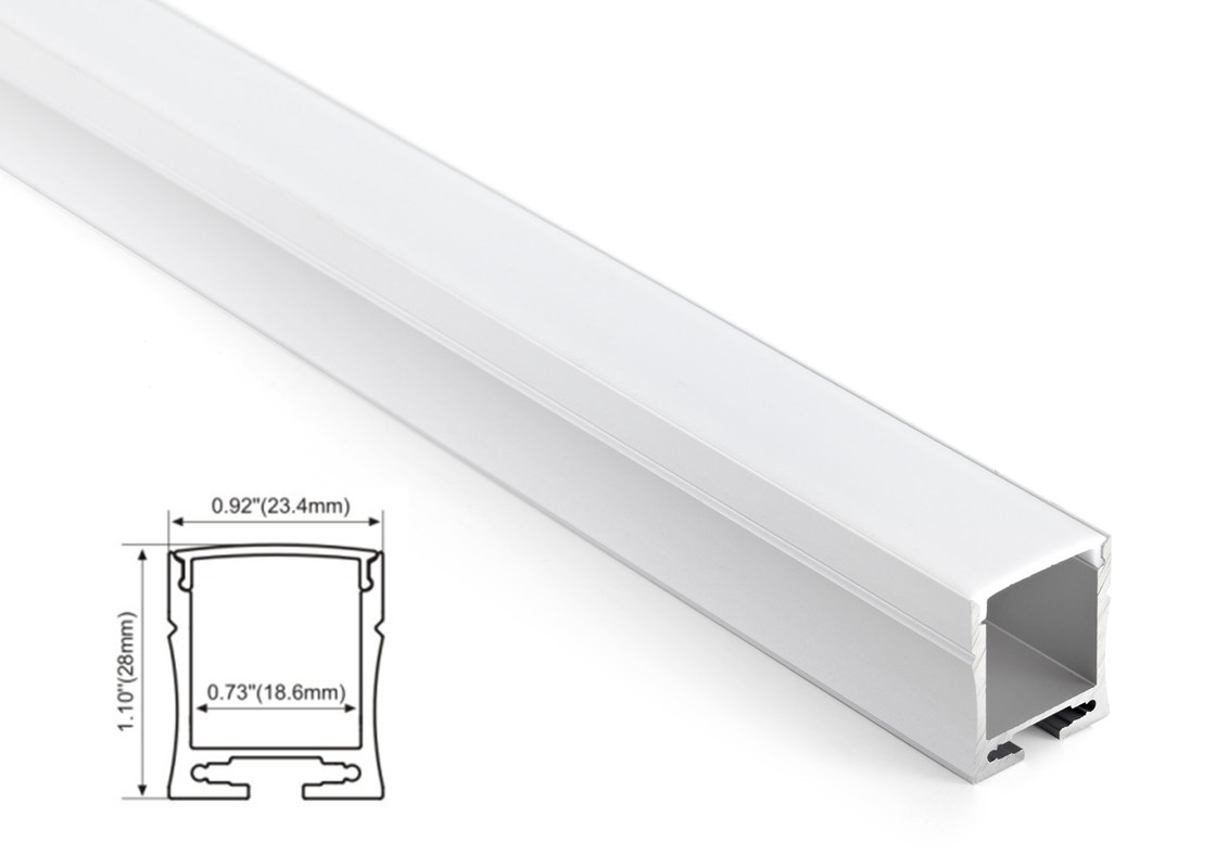 Recessed Linear Light Square Pattern