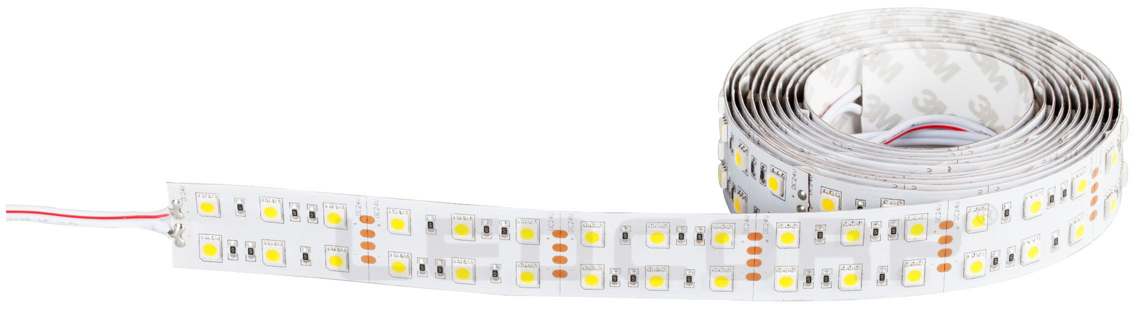 5050 120 LEDs/m 600LEDs/roll 28.8w/m High Brightness LED Strip 24 Volt ...