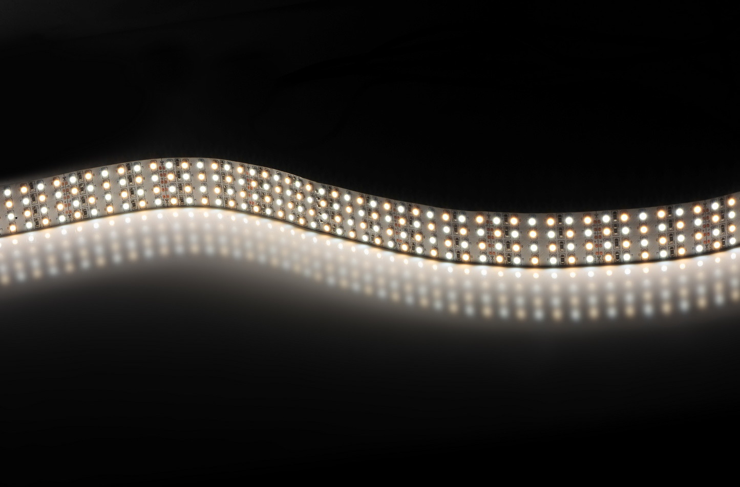 3528 SMD Flexible Bi Color LED Strip Light Same Color Temperature Over time