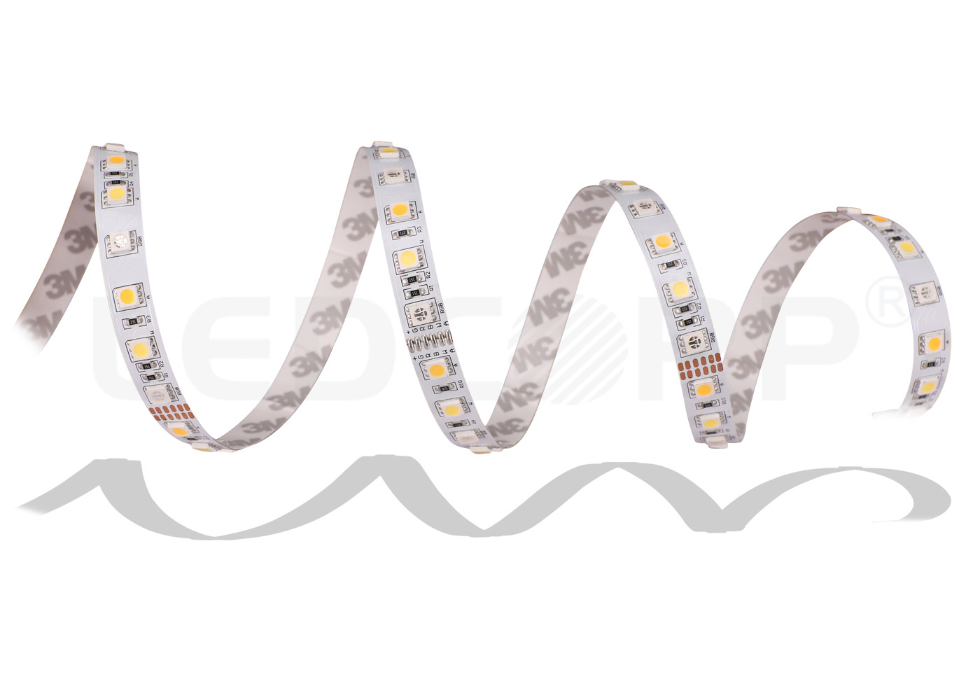 5050 SMD 15.6 W Twin White + RGB LED Strips Tape Lights Ultra Bright CE ...