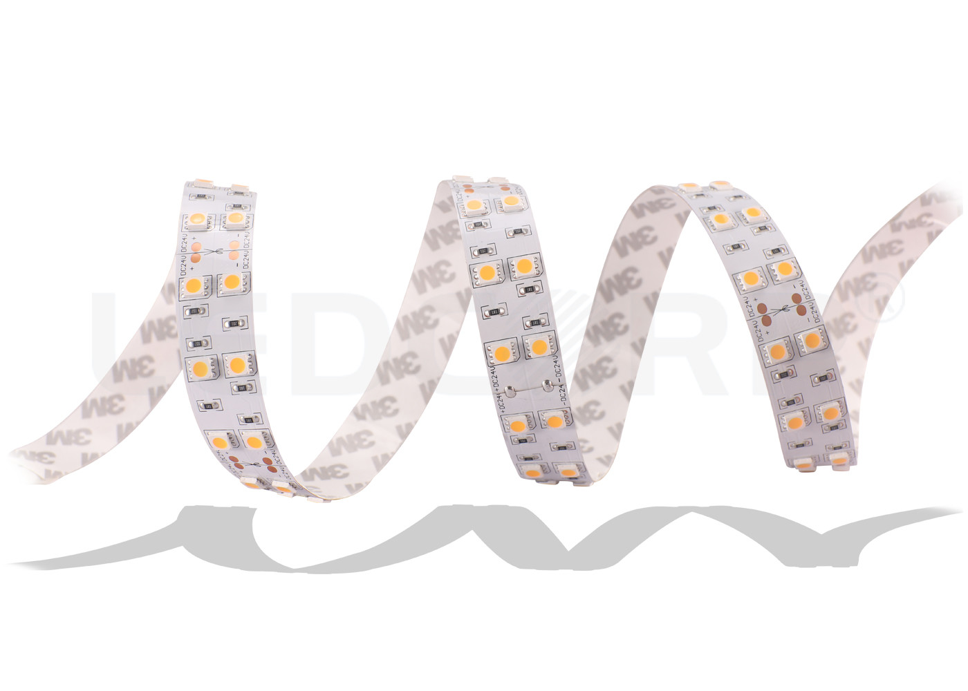 5050 96 LEDs/m 480LEDs/roll 23w/m High Brightness LED Strip 24 Volt ...